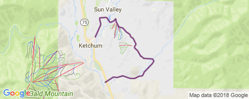 Sun Valley Bike Path Mountain Biking Trail - Ketchum, ID