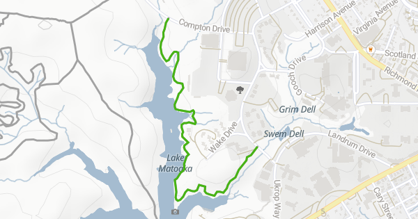 Matoaka Lake (East) Mountain Biking Trail - Williamsburg