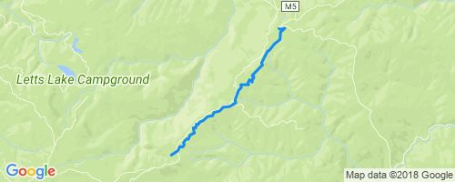 South Trough (Stonyford Trail 22) Mountain Biking Trail - Ukiah