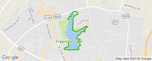 Freeman Lake Mountain Biking Trail - Elizabethtown