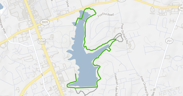 Freeman Lake Mountain Biking Trail - Elizabethtown