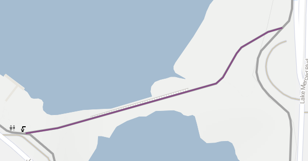 Lake Merced Bridge Mountain Biking Trail - San Francisco