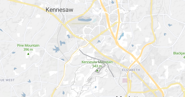 Noonday Creek Trail Mountain Biking Trail - Kennesaw, GA