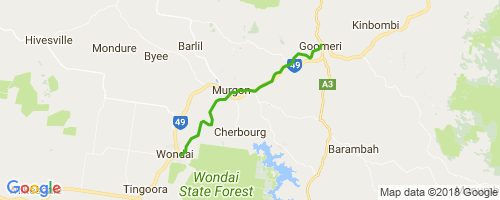 Wondai to Goomeri South Burnett Rail Trail Mountain Biking Trail