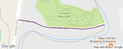 Golden Bike Park Access rd. Mountain Biking Trail - Golden