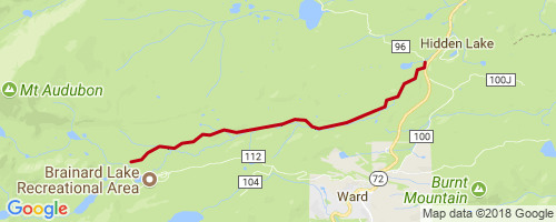 South St Vrain Mountain Biking Trail - Ward, Colorado