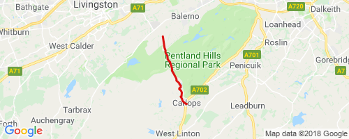 Listonshiels to Carlops Mountain Biking Trail - Edinburgh