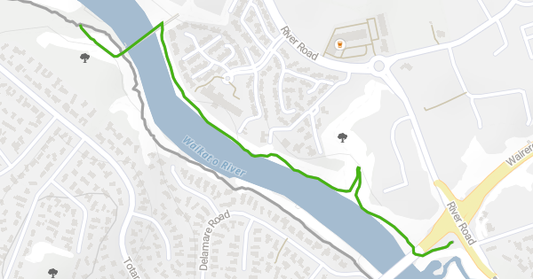 Waikato River Trail- Wairere Dr to Pukete pedestrian bridge Mountain ...