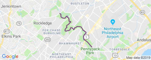 Pennypack Park Trail - North Multi Trail - Philadelphia
