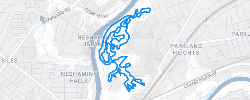 Neshaminy Race Loop Mountain Biking Trail - Langhorne