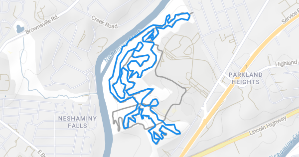 Neshaminy Race Loop Mountain Biking Trail - Langhorne