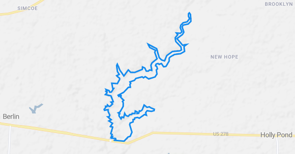 Duck River Full Loop Mountain Biking Trail - Cullman