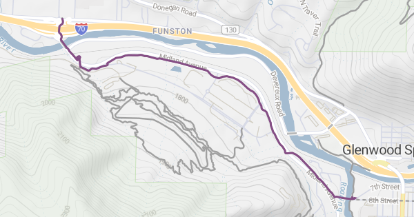 Midland Bike Path Mountain Biking Trail - Glenwood Springs, CO