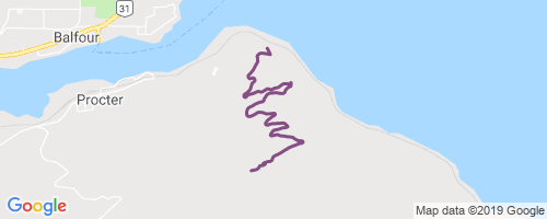 Proctor Climb Mountain Biking Trail - Procter, BC