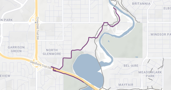 Elbow River Pathway (River Park to Glenmore) Multi Trail - Calgary, AB