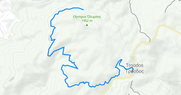 Troodos bottom loop Mountain Biking Trail