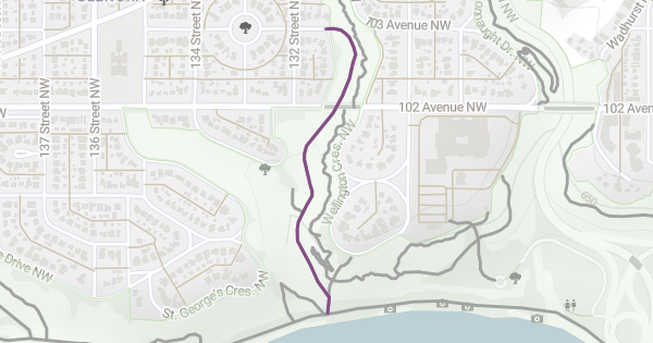 Ramsey Ravine Multi Use Mountain Biking Trail - Northwest Edmonton