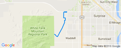 Maricopa Trail White Tank to Sun Valley Mountain Biking Trail - Waddell, AZ