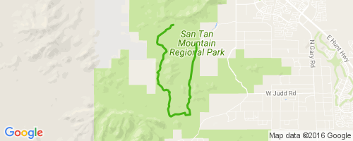 San Tan Mountain Biking Trail - Queen Creek, Arizona