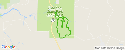 Crooked Creek at Pine Log State Forest Mountain Biking Trail - Ebro, FL