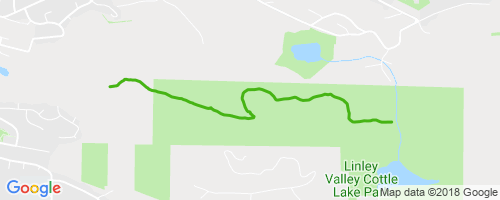 Linley Valley main Mountain Biking Trail - Nanaimo