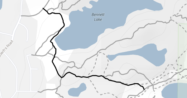 Bennett Lake Mountain Biking Trail - Sudbury, Ontario