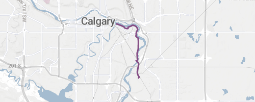 Regional Pathway - Ogden to Inglewood Mountain Biking Trail - Calgary, AB