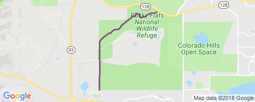 Rocky Flats Access Road Mountain Biking Trail - Broomfield