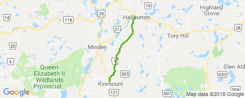 Haliburton County Rail Trail Mountain Biking Trail - - Ontario