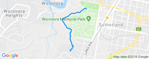 Clifftop Mountain Biking Trail - Woronora, Sydney