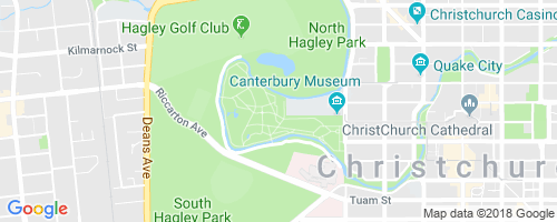 Hagley Park River Track Mountain Biking Trail