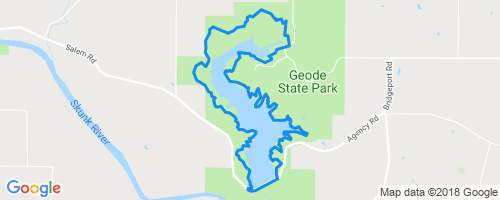 Lake Geode Loop Mountain Biking Trail - Burlington, Iowa