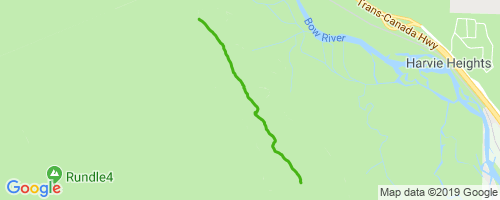 Rundle Riverside Connector Mountain Biking Trail - Canmore