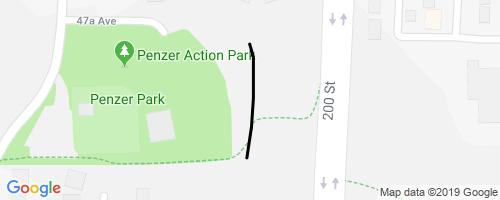 penzer park single black trail Mountain Biking Trail - Langley