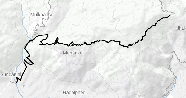 Jhule-Sundarijal Vai Gagal Mountain Biking Trail - Kathmandu