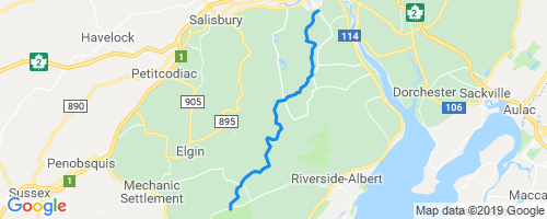 Dobson Trail Mountain Biking Trail - New Brunswick