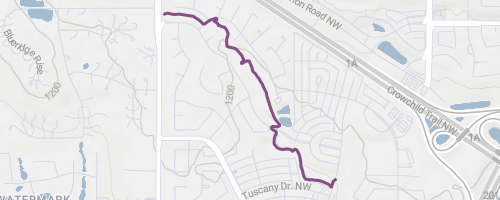 Tuscany Ravine pathway Multi Trail - Calgary, Alberta