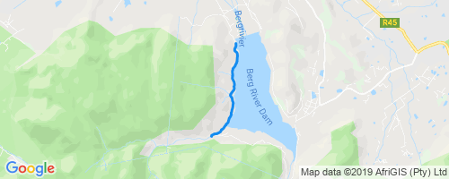 Berg River Dam Western Shore Mountain Biking Trail - Franschhoek