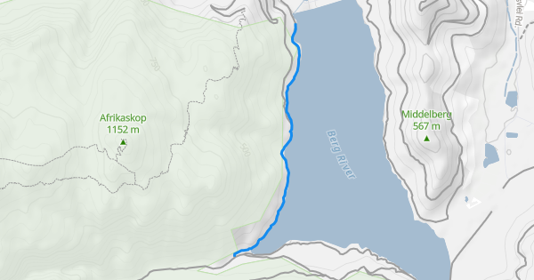 Berg River Dam Western Shore Mountain Biking Trail - Franschhoek