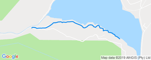 Berg River Dam Southern shore Waterline Mountain Biking Trail - Franschhoek