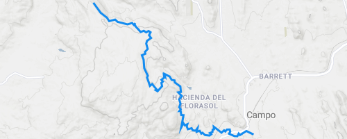 PCT - Hauser Wilderness Hiking Trail - Campo, California