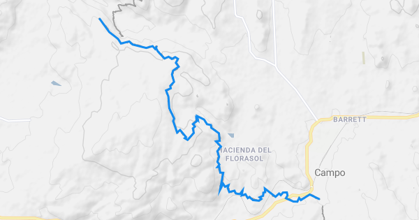 PCT - Hauser Wilderness Hiking Trail - Campo, California