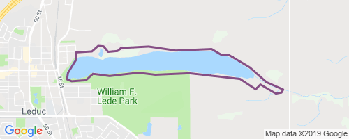 Telford Lake Loop Mountain Biking Trail - Leduc, AB