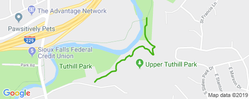 Lower Tuthill Trail Mountain Biking Trail - Sioux Falls