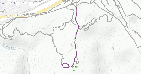 Loftus Ridge trail Mountain Biking Trail - Sydney