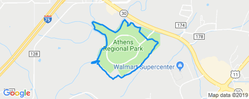 Athens Regional Park Loop Mountain Biking Trail - - Tennessee
