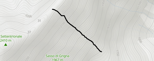 Via invernale della Grigna Settentrionale Hiking Trail - Pasturo