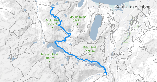 PCT - Echo to Velma Lake Hiking Trail - South Lake Tahoe