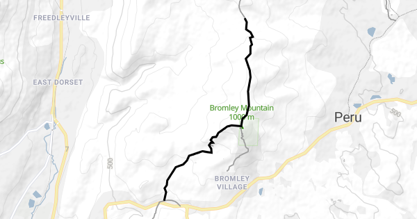 Long Trail - Bromley Mountain Hiking Trail - Manchester, VT