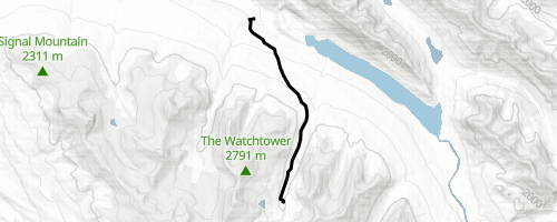Watchtower (Trailhead to Campground) Multi Trail - Jasper